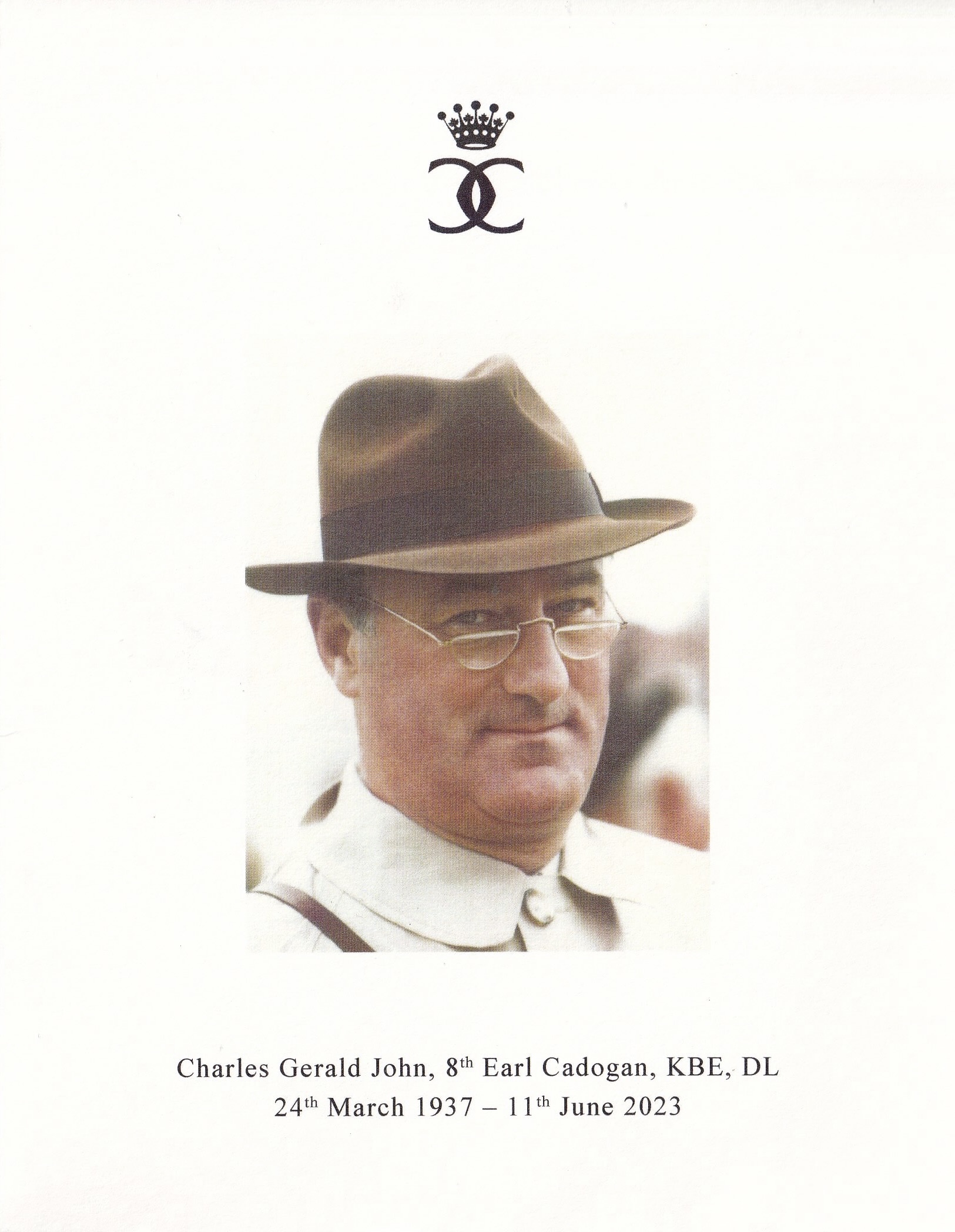 Passing of Charles Cadogan, The 8th Earl Cadogan – RoyalResponses