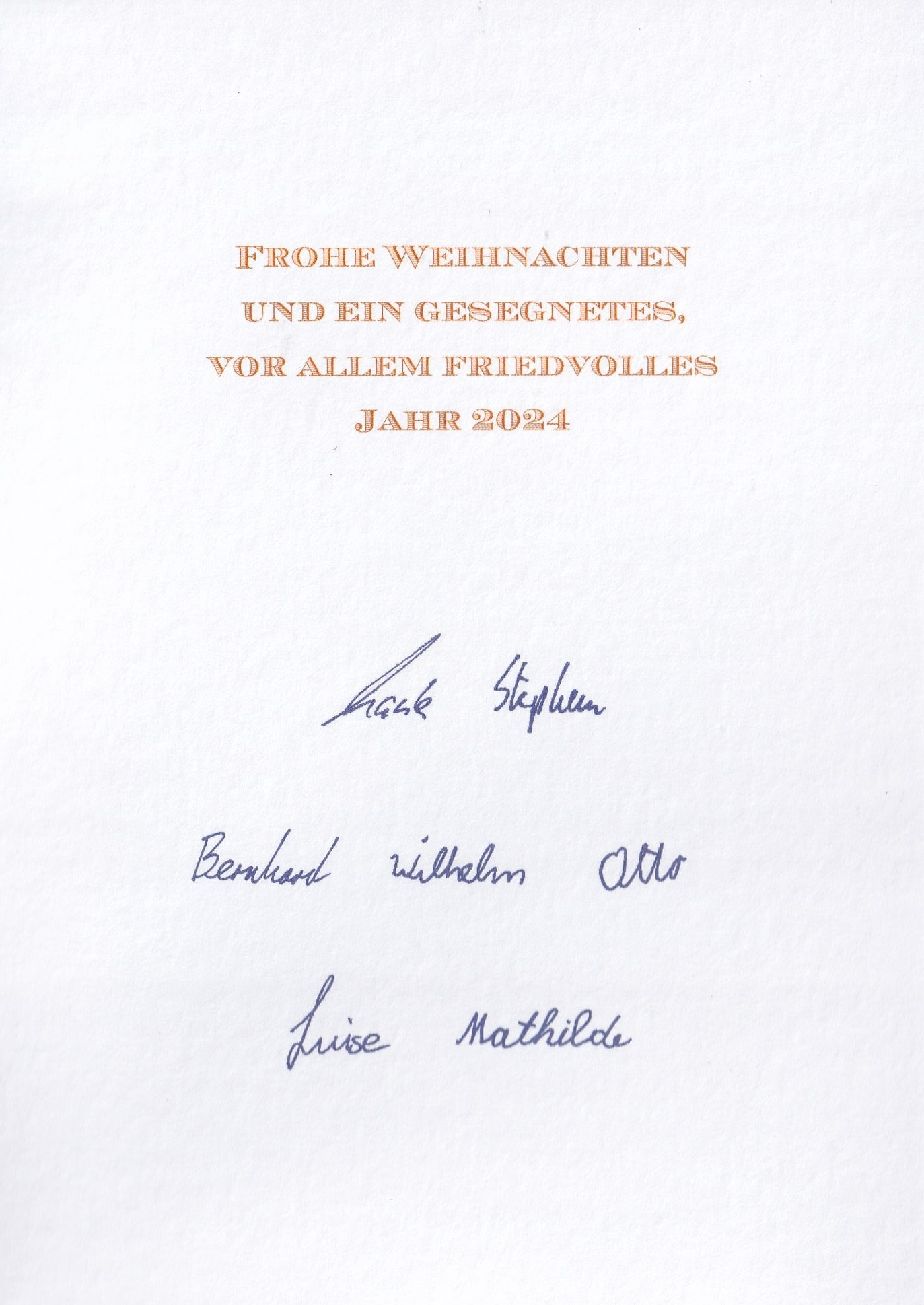 Stephan and Maria, The Prince and Princess de Lippe Christmas 2023 ...