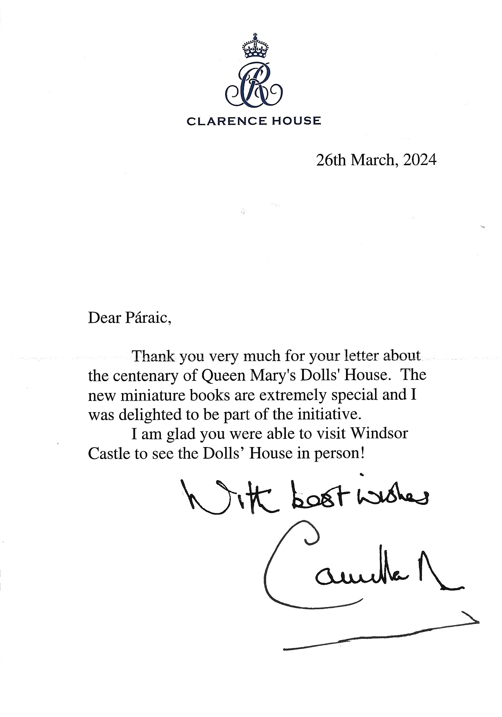 RoyalResponses – Letters From Royals