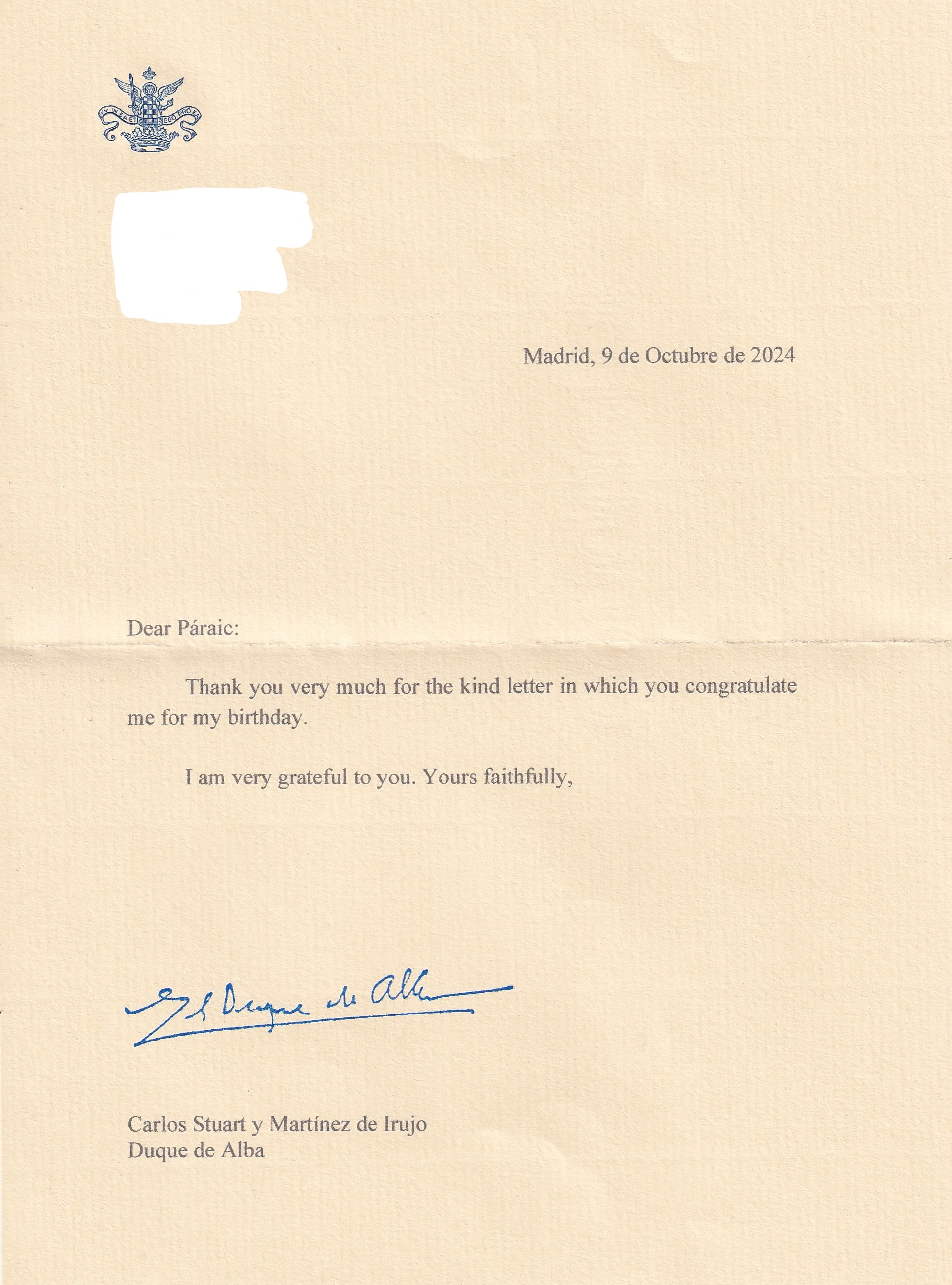 Carlos Fitz-James Stuart, The 19th Duke of Alba’s 76th Birthday ...