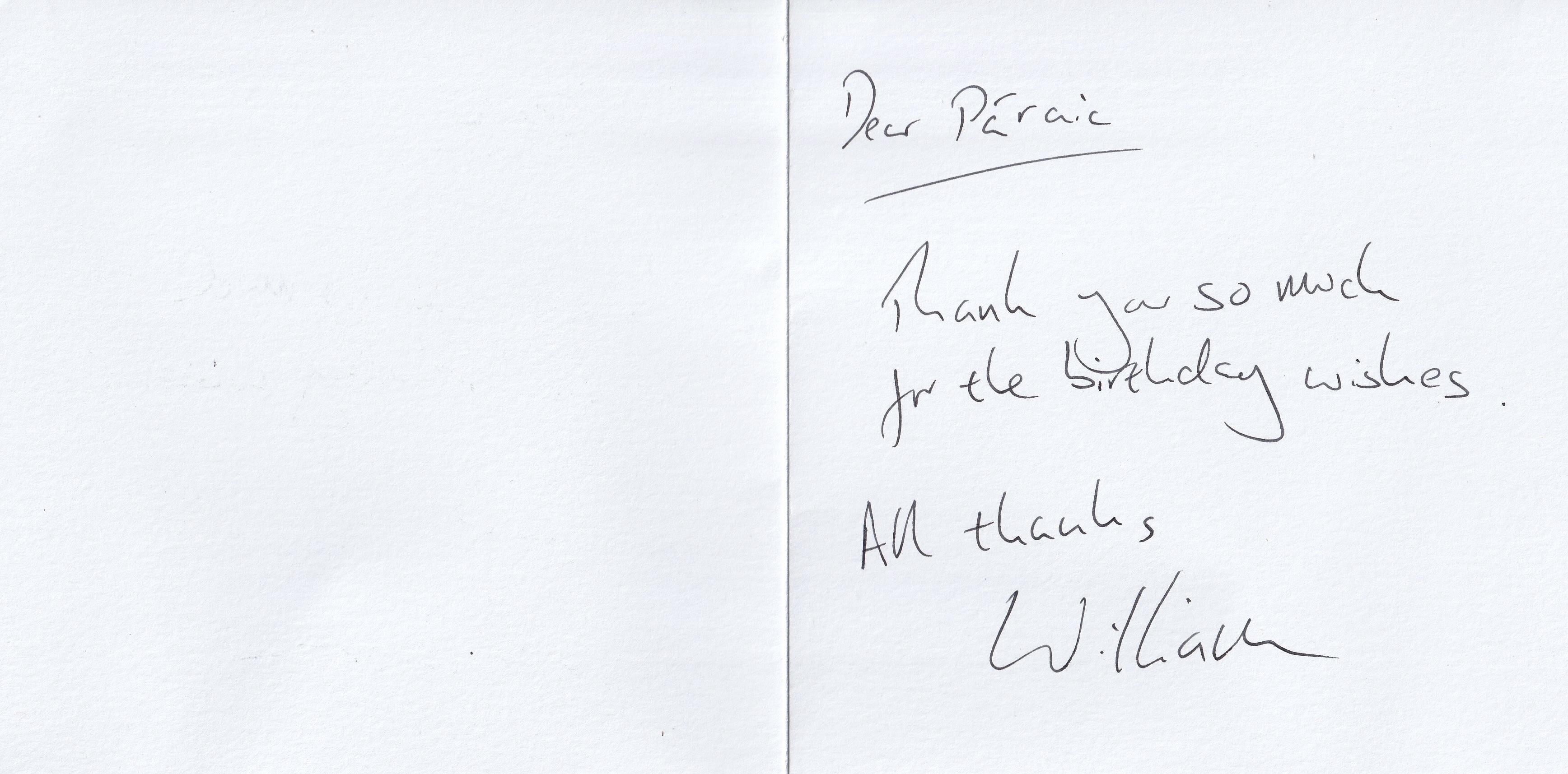 Mr. William Hanson’s 35th Birthday – RoyalResponses
