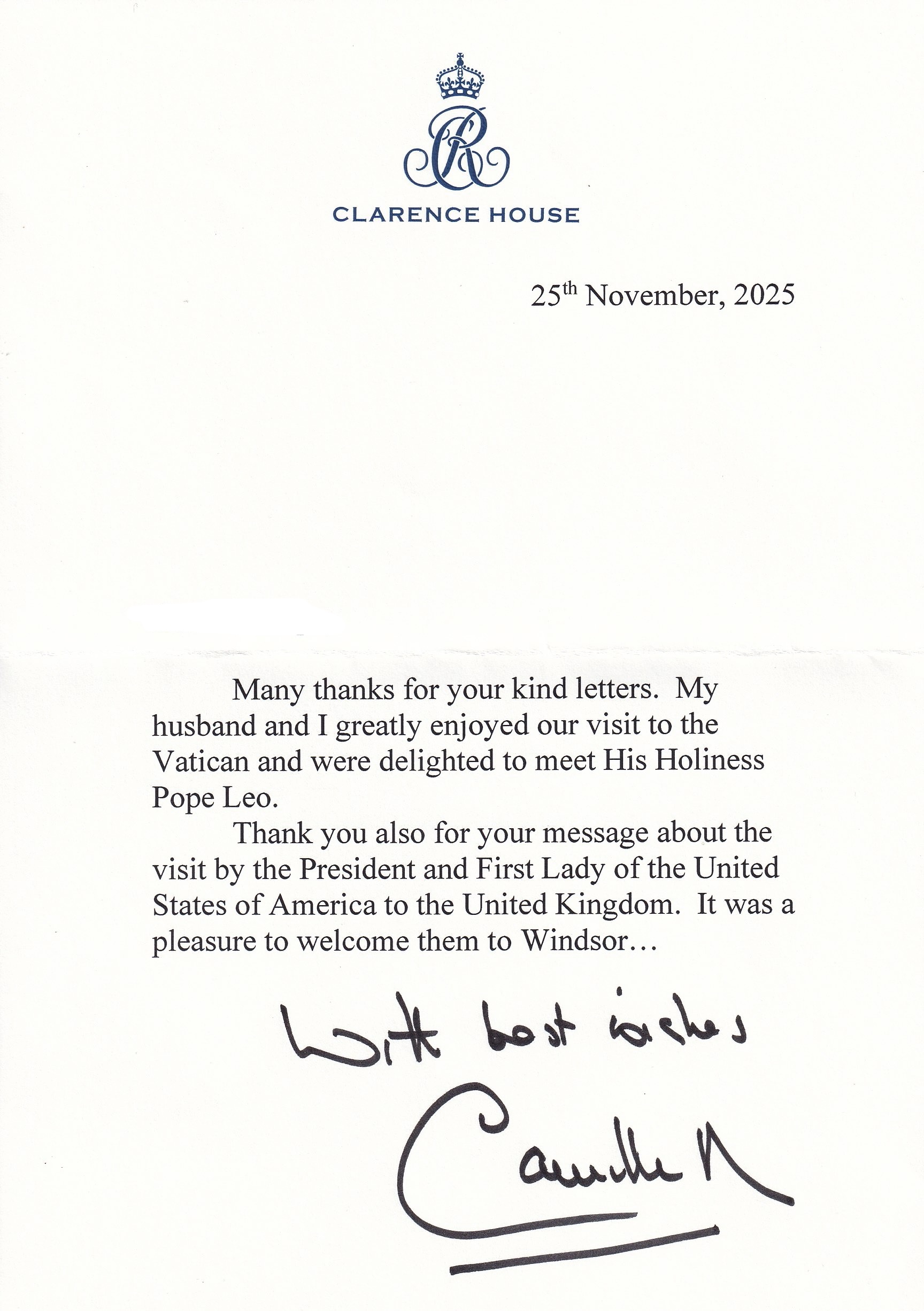 RoyalResponses – Letters From Royals