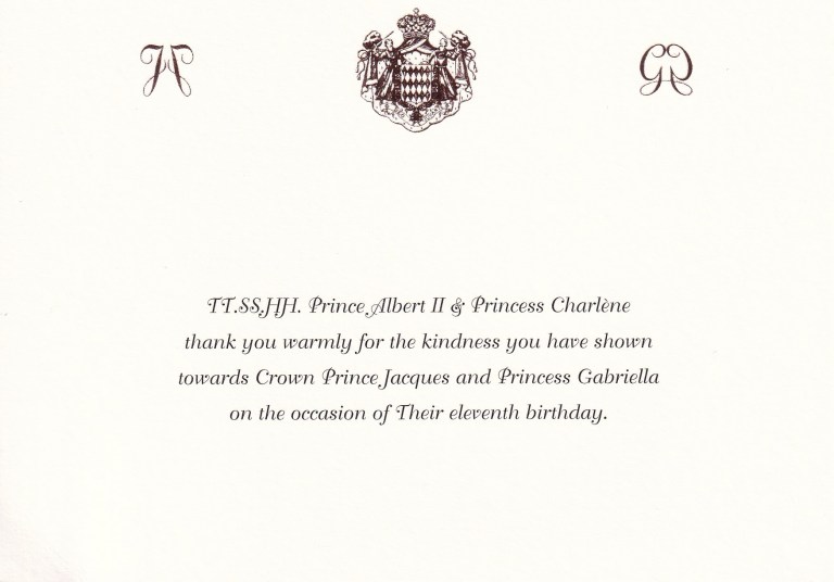 Jacques, Hereditary Prince of Monaco, Marquis of Baux and Princess ...